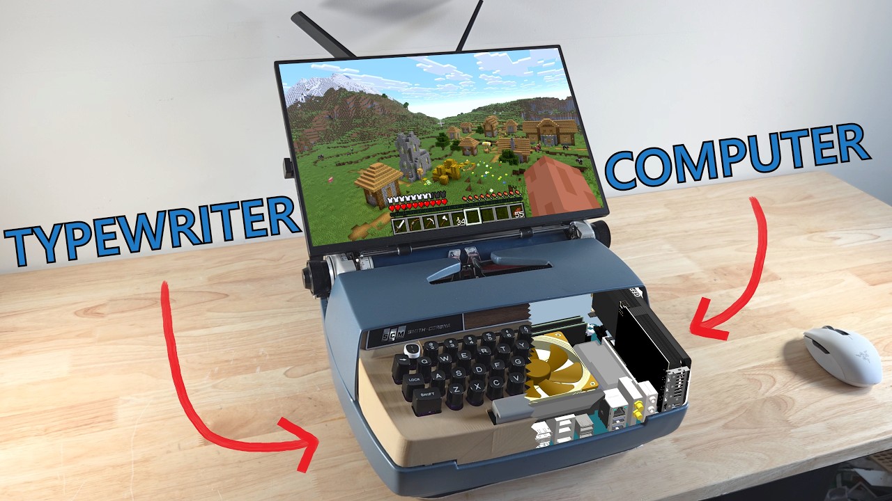 Typewriter turned into a PC