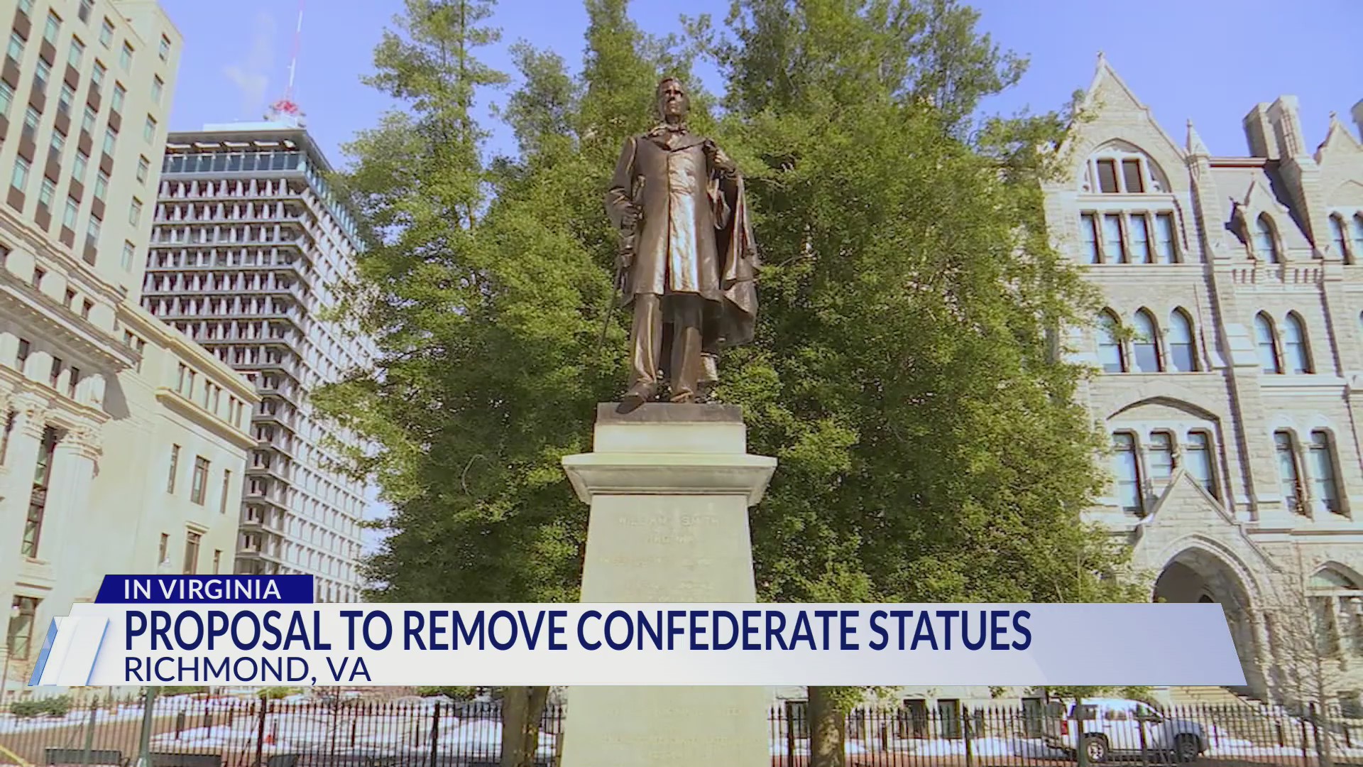 Proposal to remove Confederate monuments from Virginia's Capitol Square