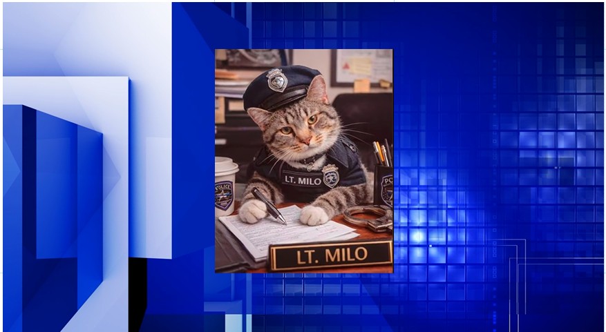 Lt. Milo joins West Burlington Police as therapy cat