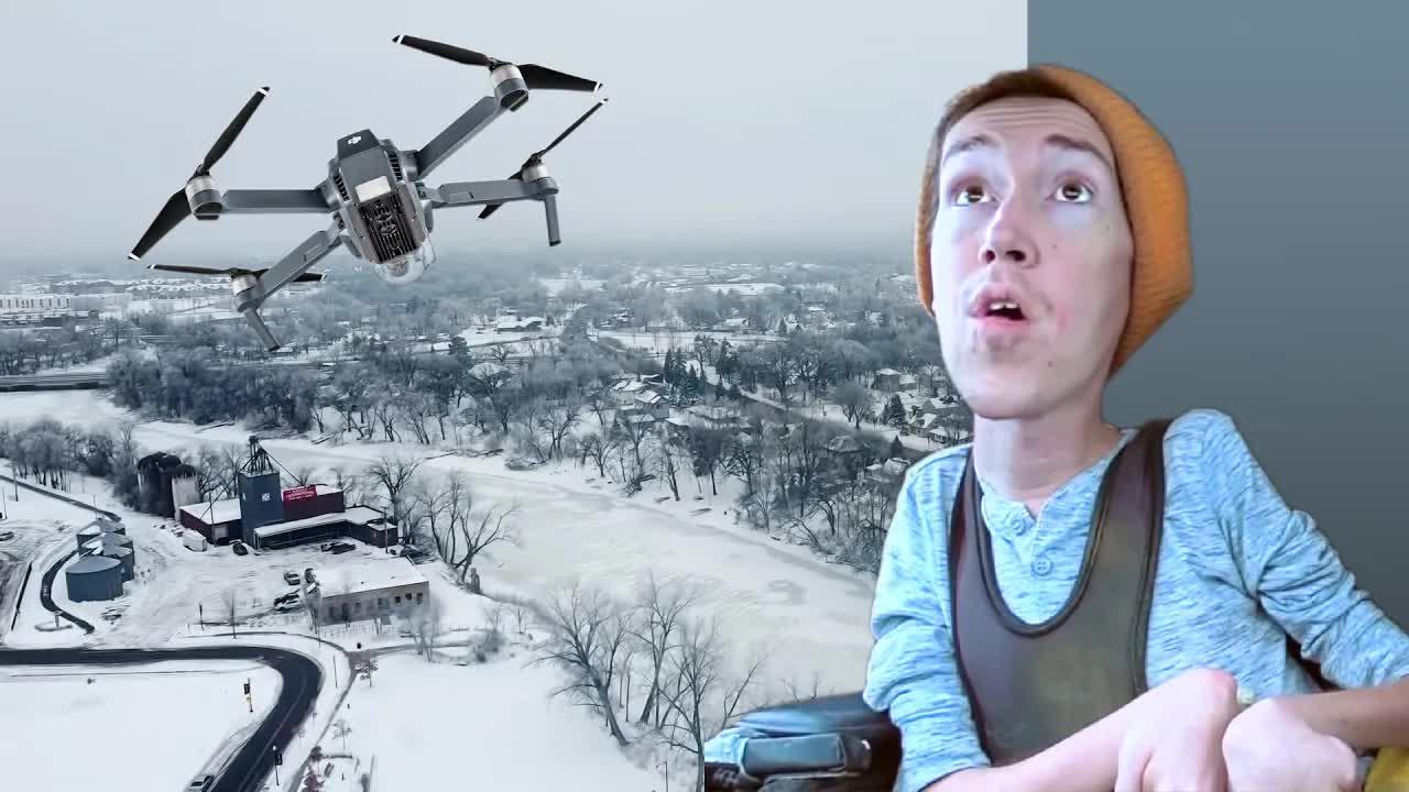 Shane puts his new drone to the test