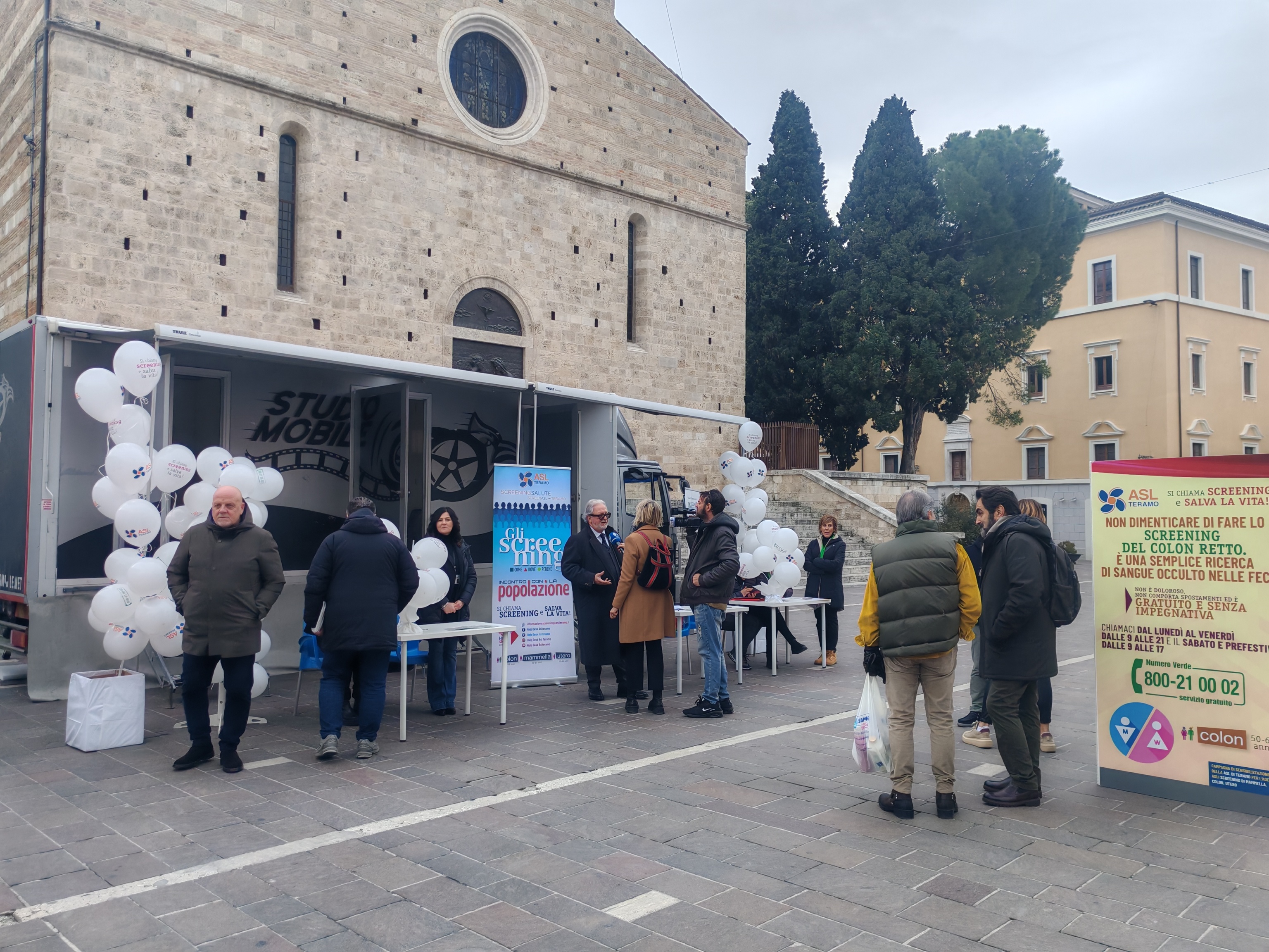 Screening oncologici, il camper della Regione a Teramo