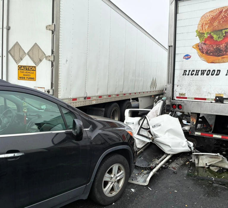 Dense fog causes pileup on California highway involving at least 50 cars