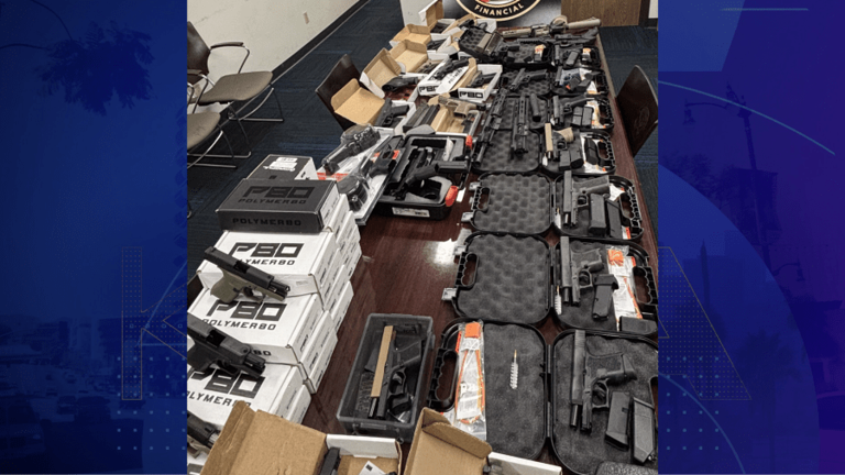 Large cache of illicit items seized by federal officials in upscale ...