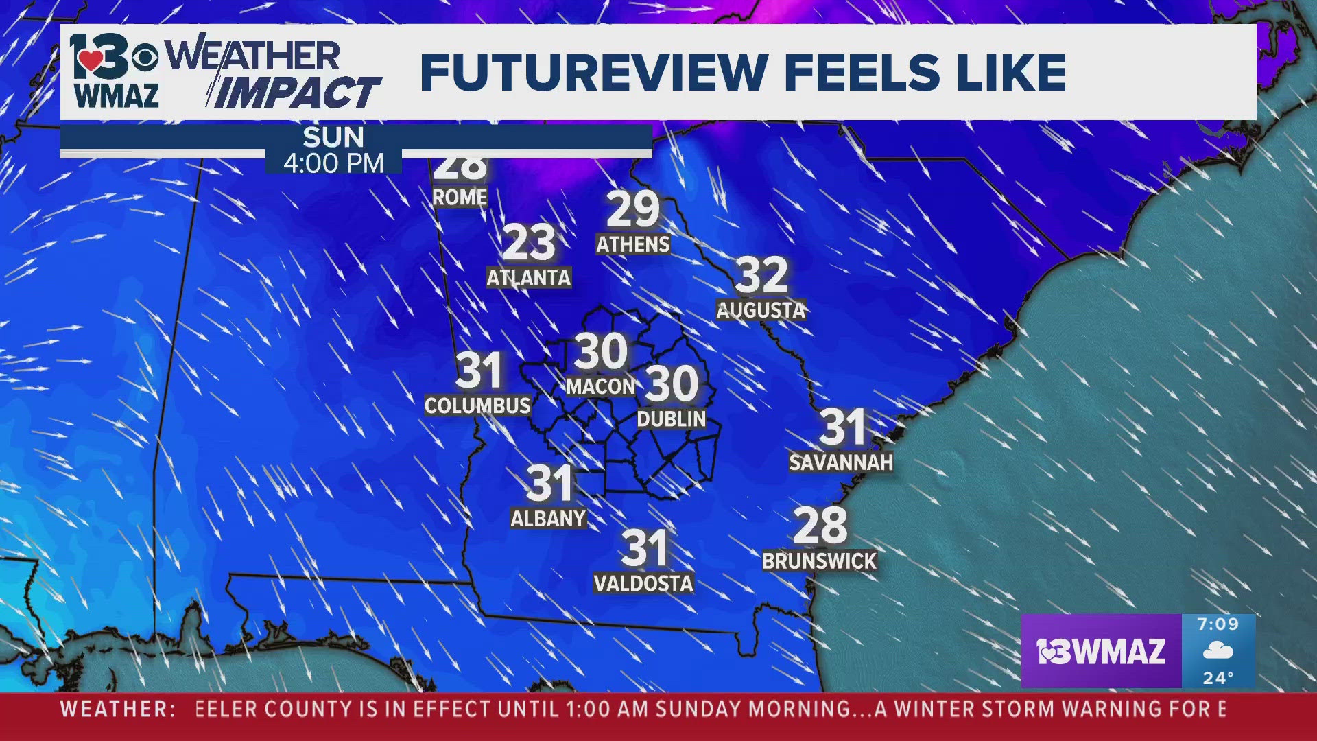 WATCH: Weather Impact forecast after snow impacting Central Georgia