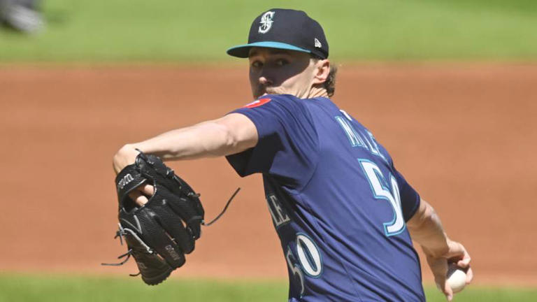 Mariners pitcher Bryce Miller discusses using analytics as he recovers ...