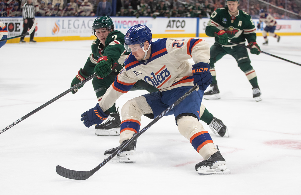 Wild beat Oilers 7-3, Hughes sets franchise record
