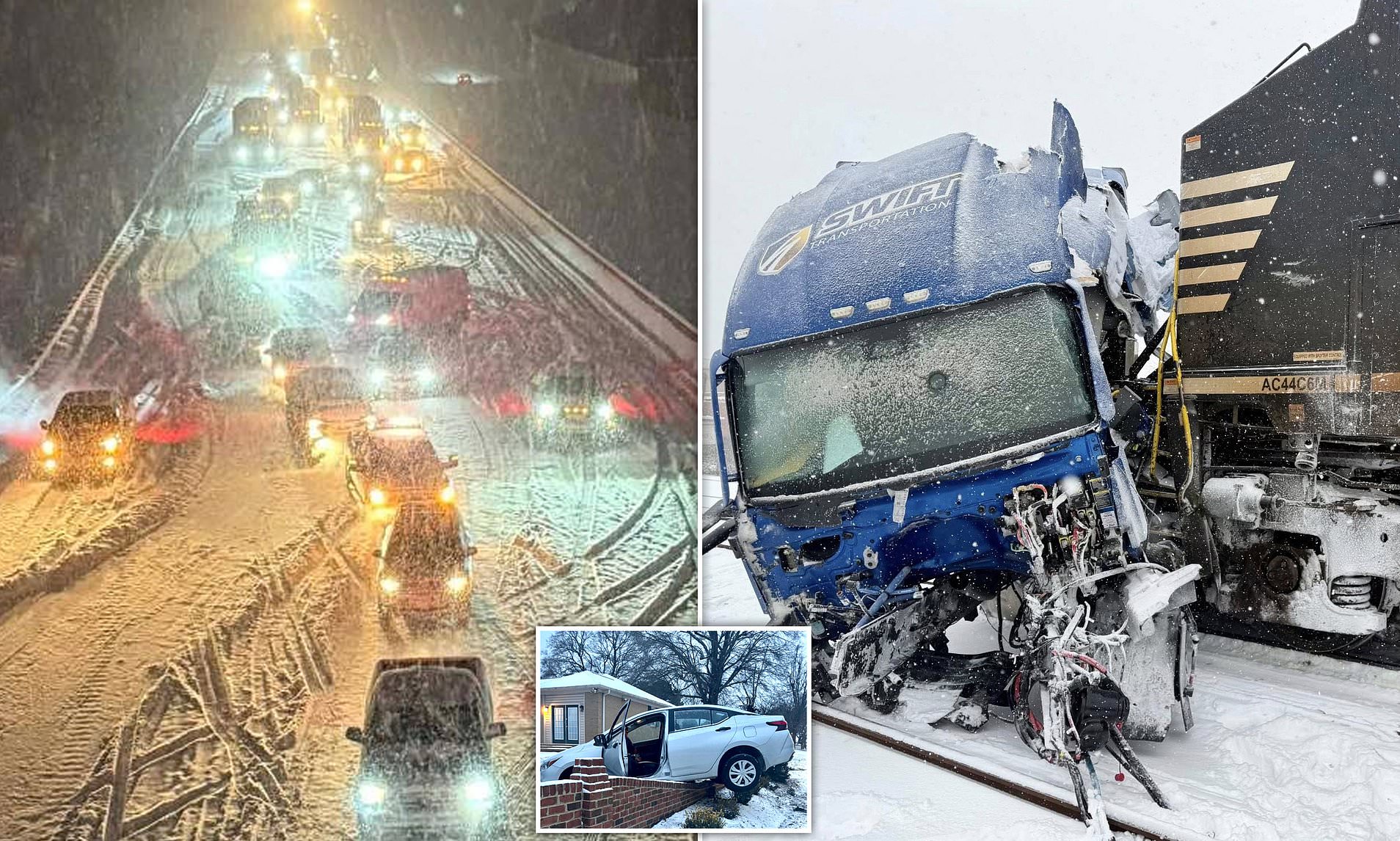 Worst blizzards in two decades leave hundreds stranded as bomb cyclone ...