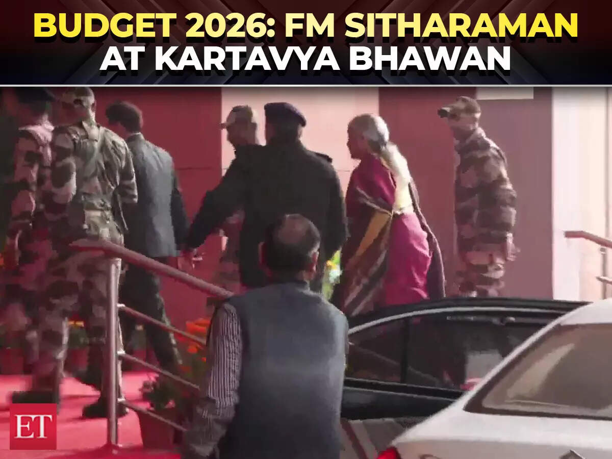 Union Budget 2026: Finance Minister Nirmala Sitharaman arrives at ...