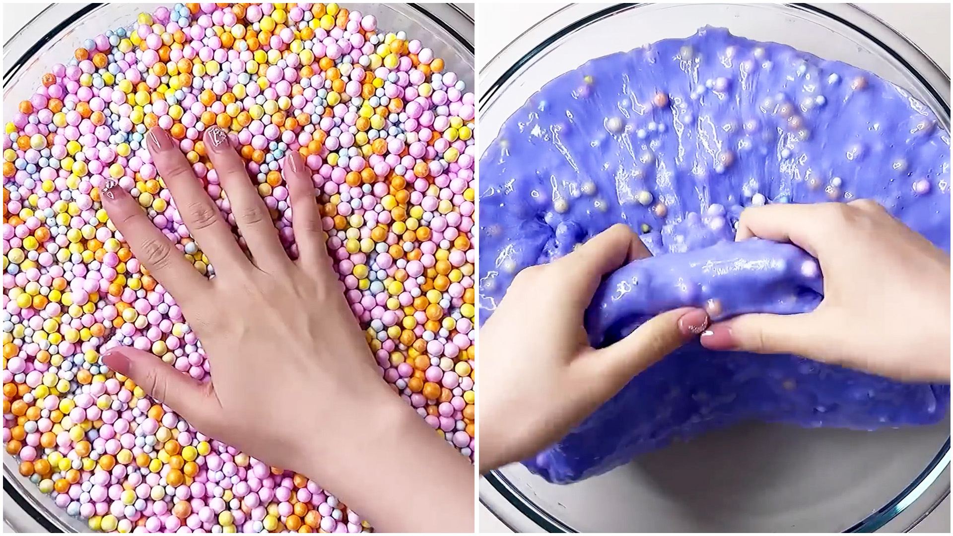 Slime crujiente y colorido con relajantes sonidos ASMR