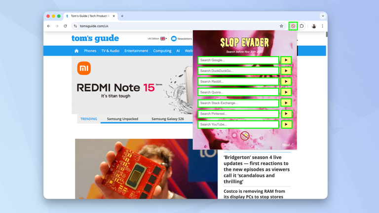 Fed up with AI slop in Google results? This extension rolls searches ...