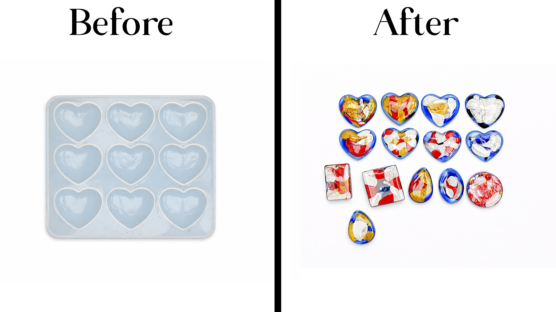 Resin jewelry pattern perfect for beginners