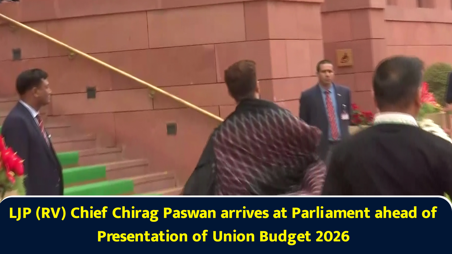 LJP (RV) chief Chirag Paswan arrives at Parliament ahead of ...