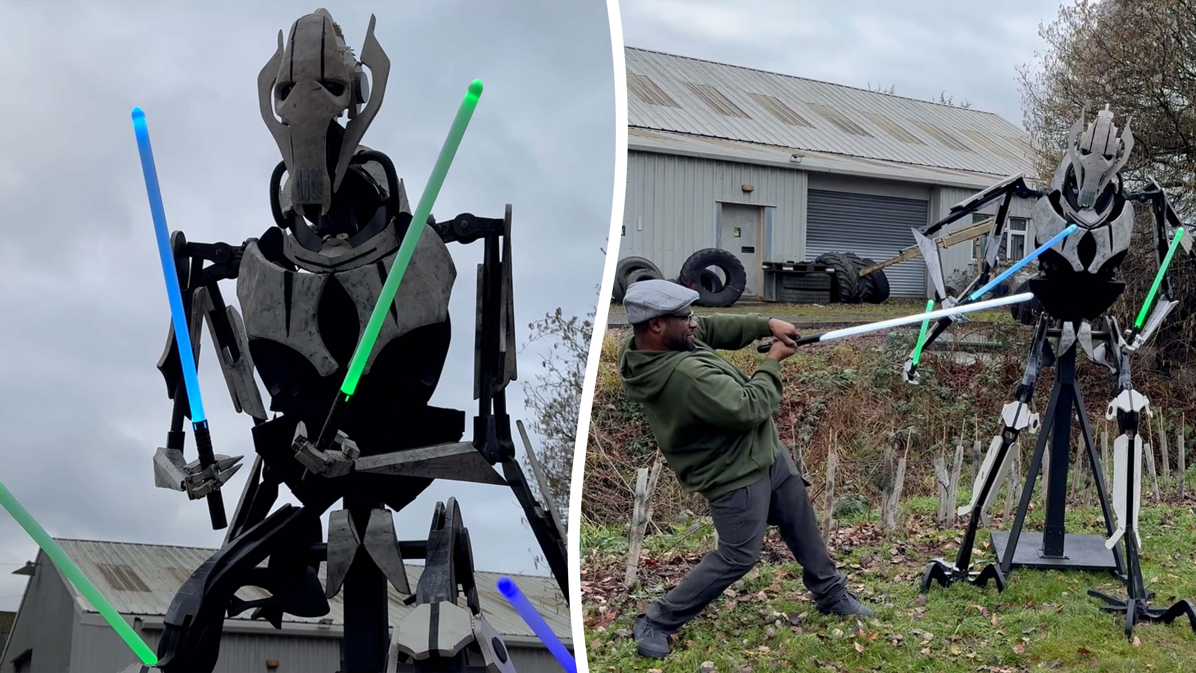 Dad who woke from coma with new art skills builds life-sized General ...