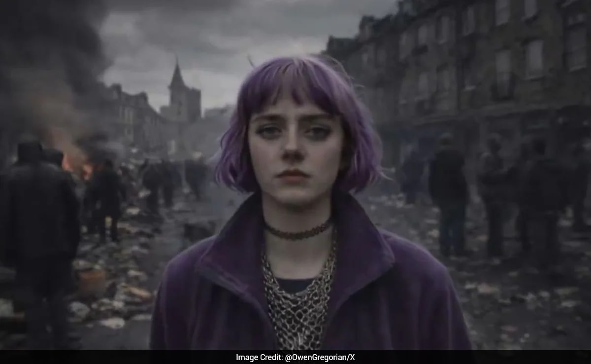 Who is Amelia? The purple-haired teen going viral as a far-right meme