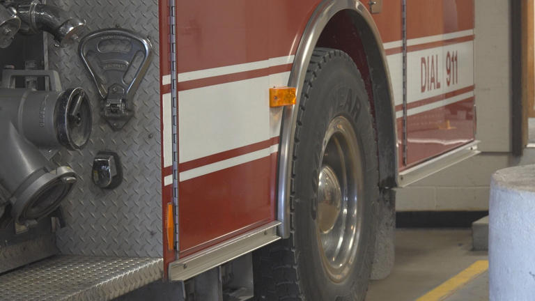 Parkersburg fire truck rolls over while responding to call