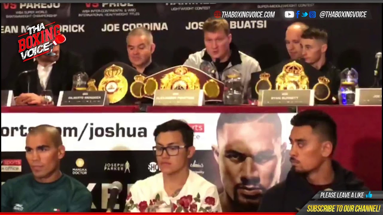 Alexander Povetkin vs David Price: Undercard press conference for ...