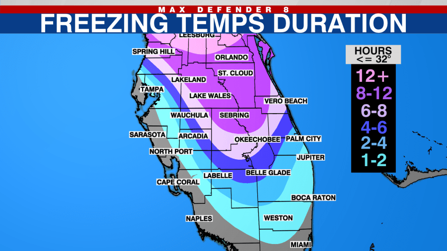 Snow flurries spotted in Tampa Bay area counties