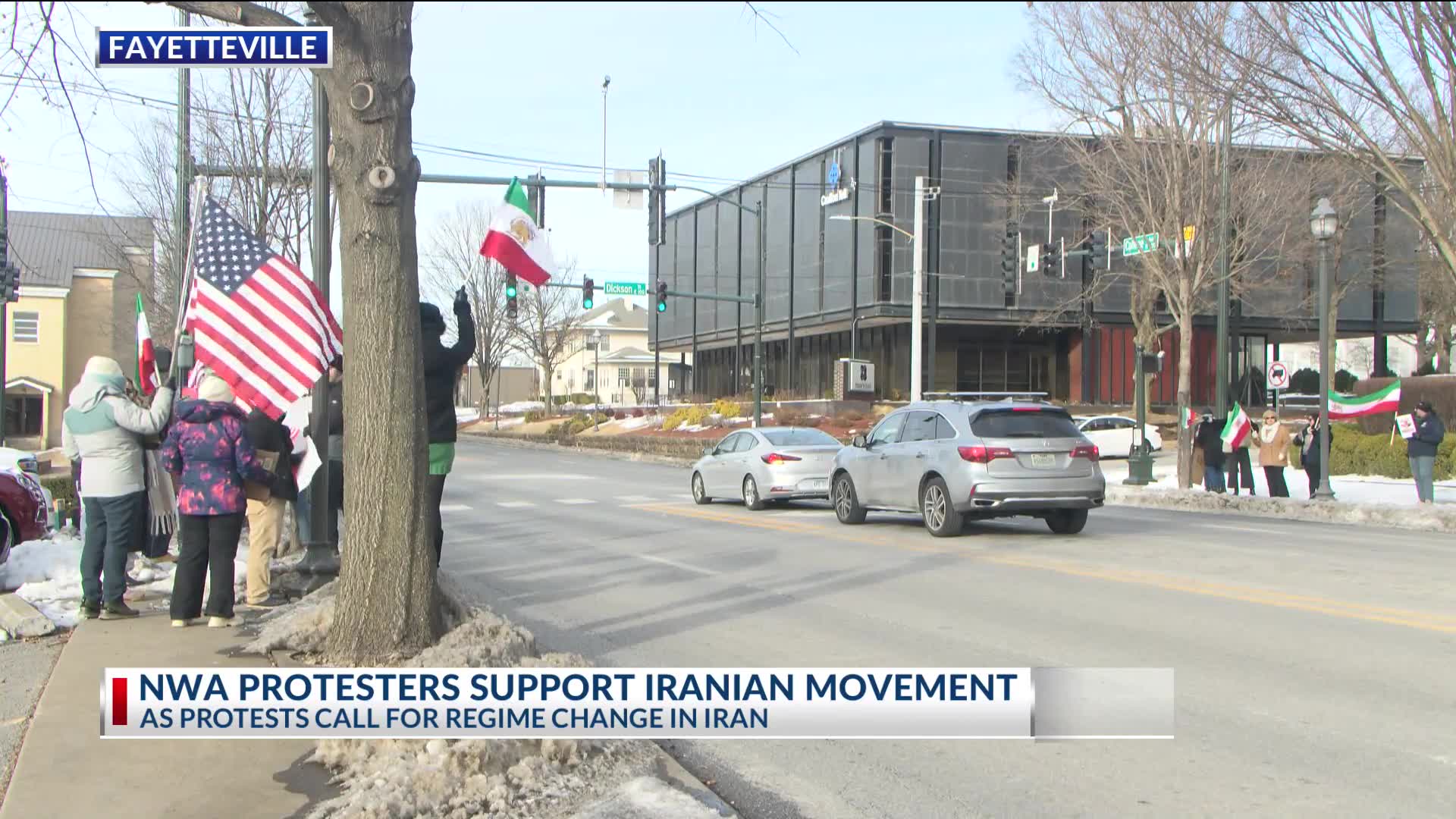 NWA protesters support Iranian movement