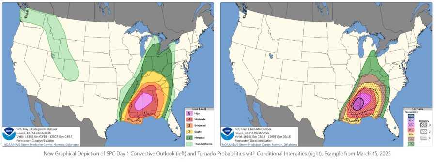 Updated severe weather graphics from SPC: What it means for you