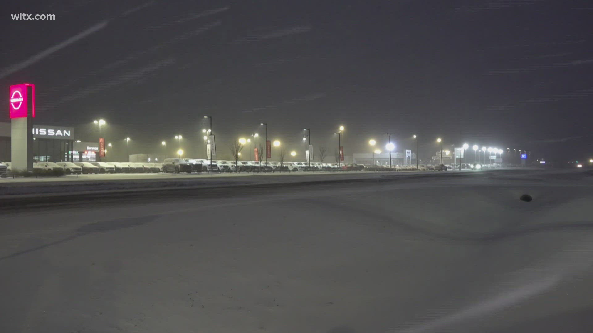 Snowfall in Sumter County