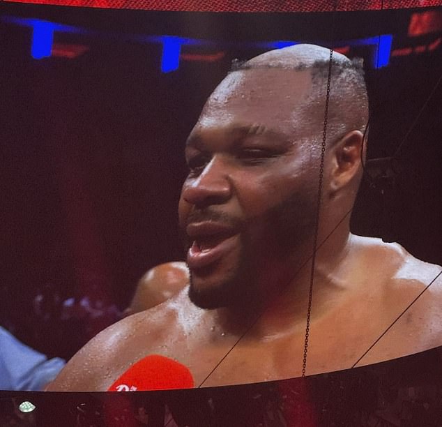 Shocking moment boxer's hair piece falls off as he gets pummeled in the ...