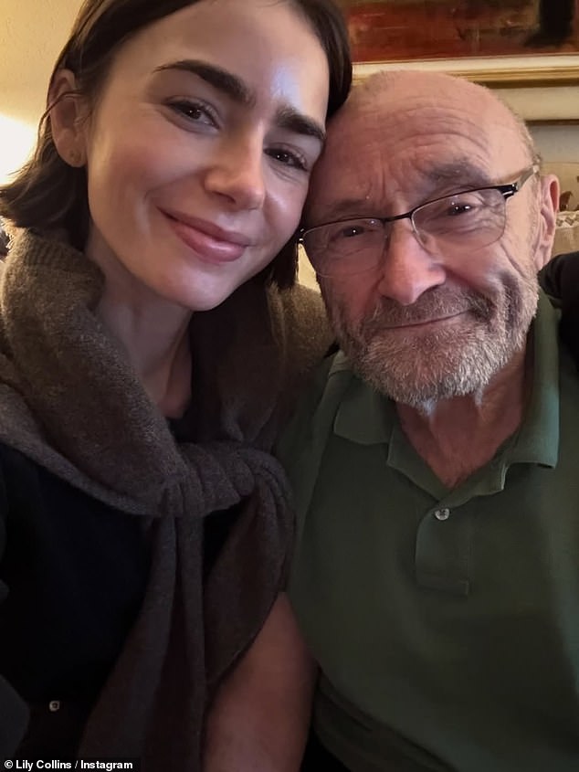 Lily Collins shares gushing tribute to her music legend father Phil on ...