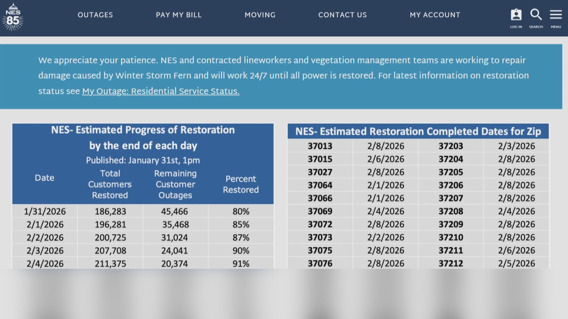 Nashville mayor, customers express frustration with new NES power ...
