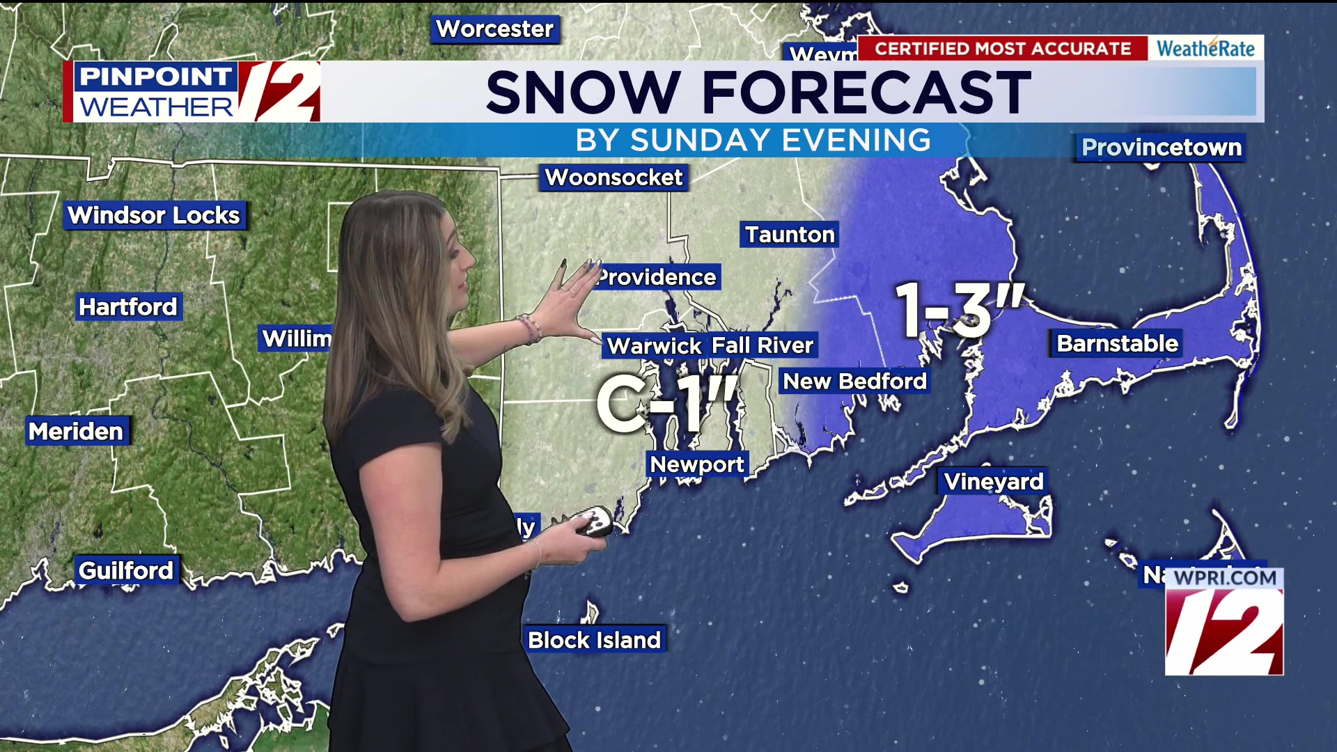 WPRI 12 weather forecast 1/31/26