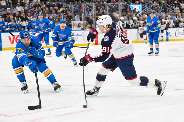 Columbus Blue Jackets down St. Louis Blues for fifth straight win