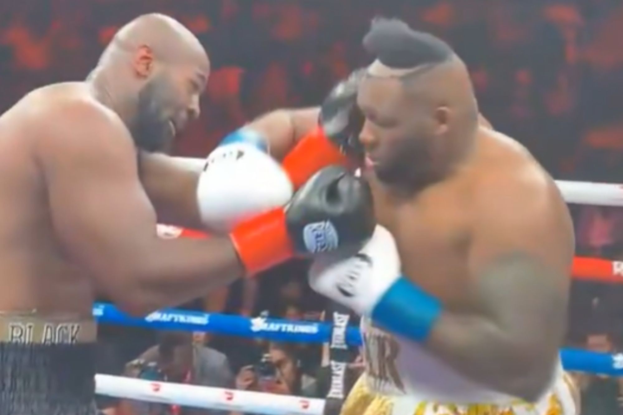 Jarrell Miller’s toupee gets knocked off during fight in hilarious ...