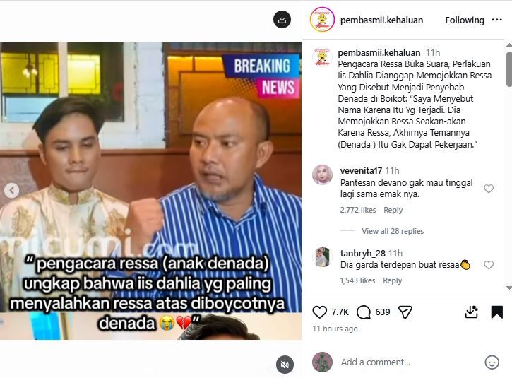 Iis Dahlia terseret kasus penelantaran anak Denada, pengacara Ressa tak ...