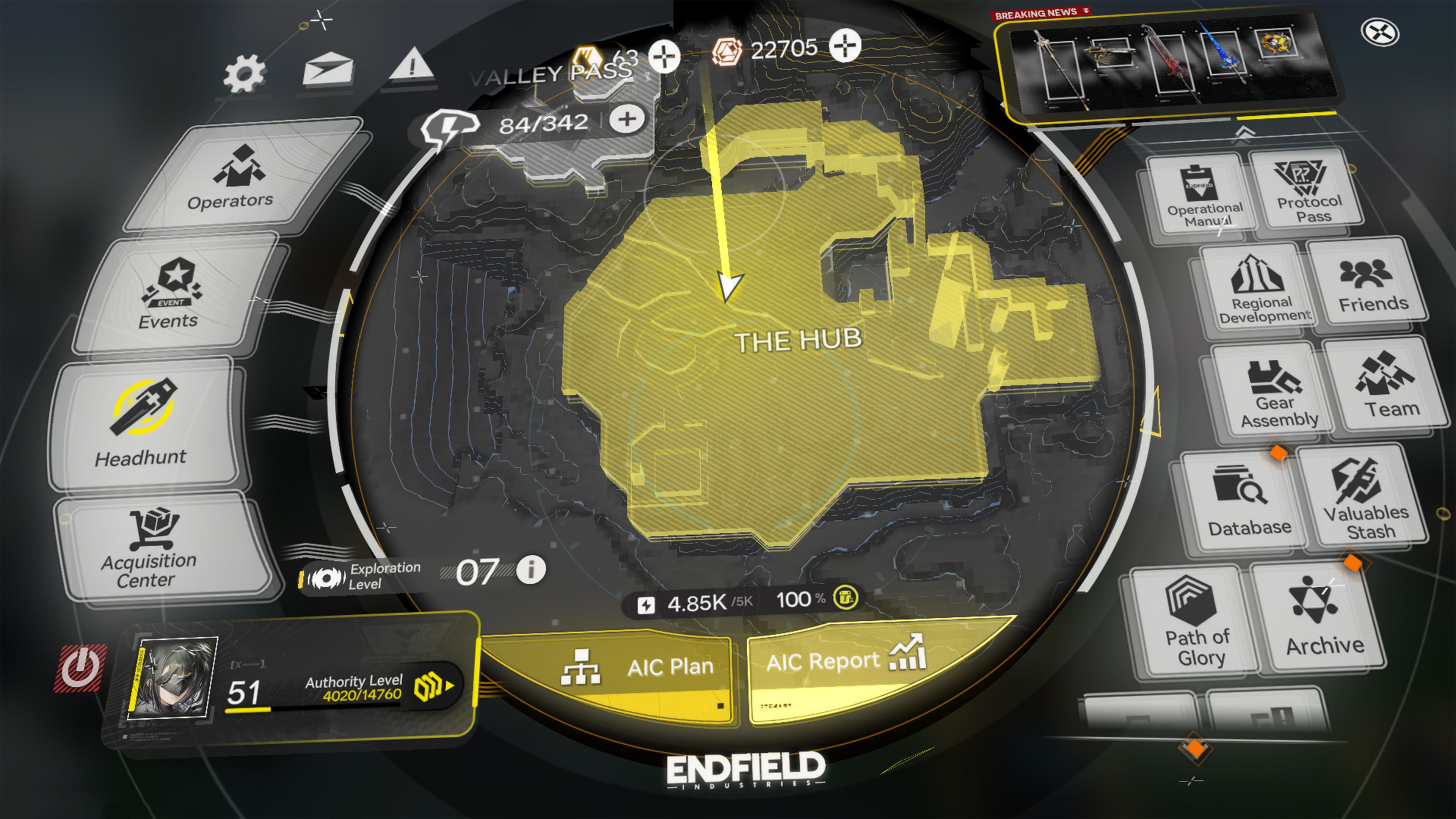 Daily checklist in Arknights Endfield