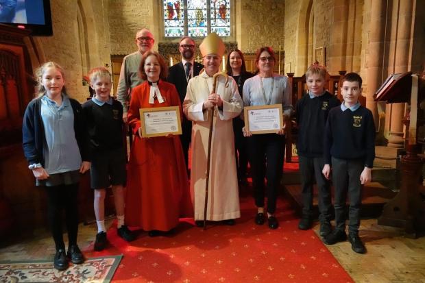 Church and school receive partnership award during bishop’s first ...
