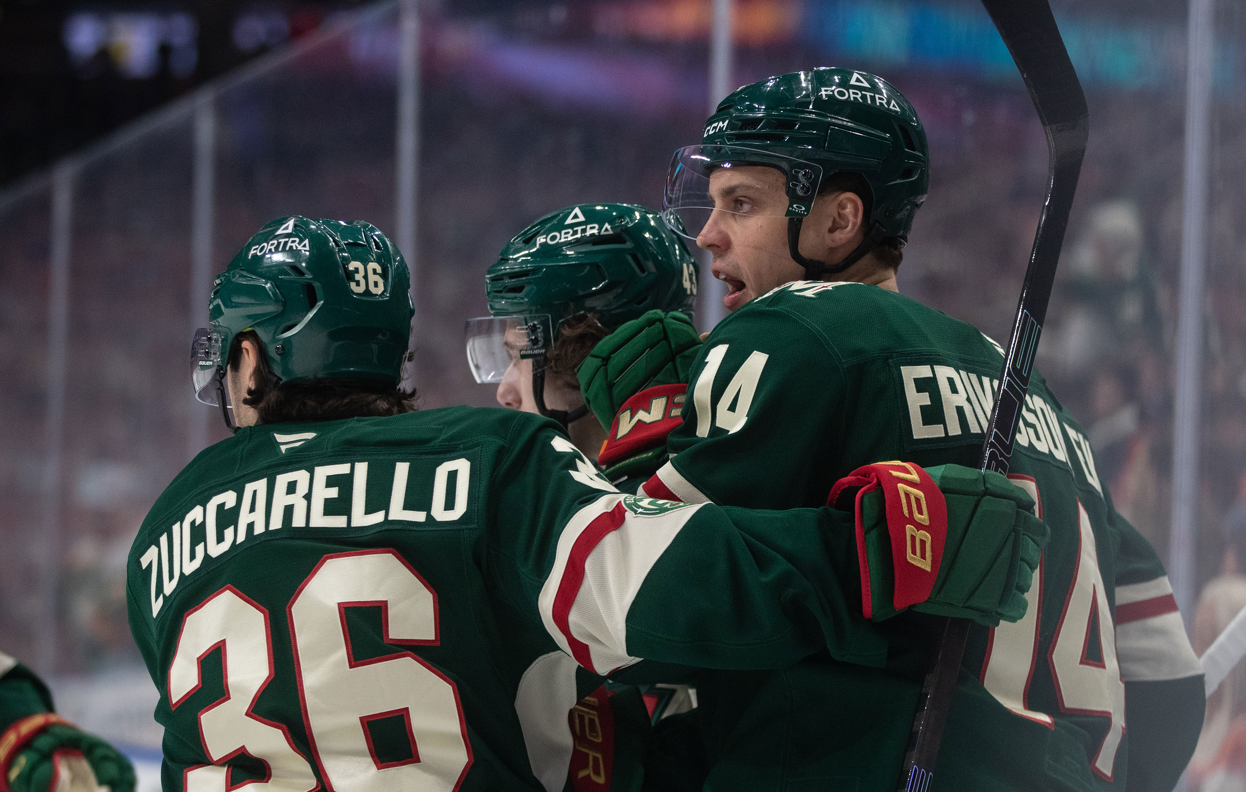 Wild beat Oilers 7-3, Hughes sets franchise record