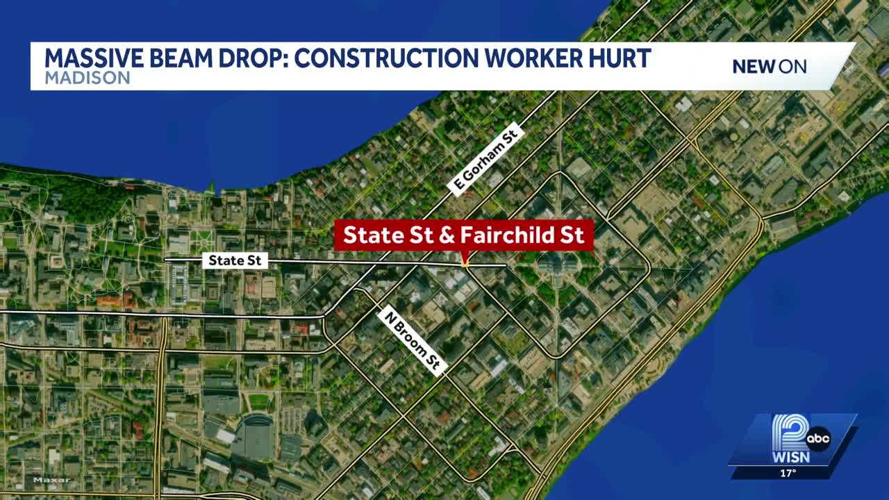 Construction worker critically hurt after massive beam drop in downtown ...