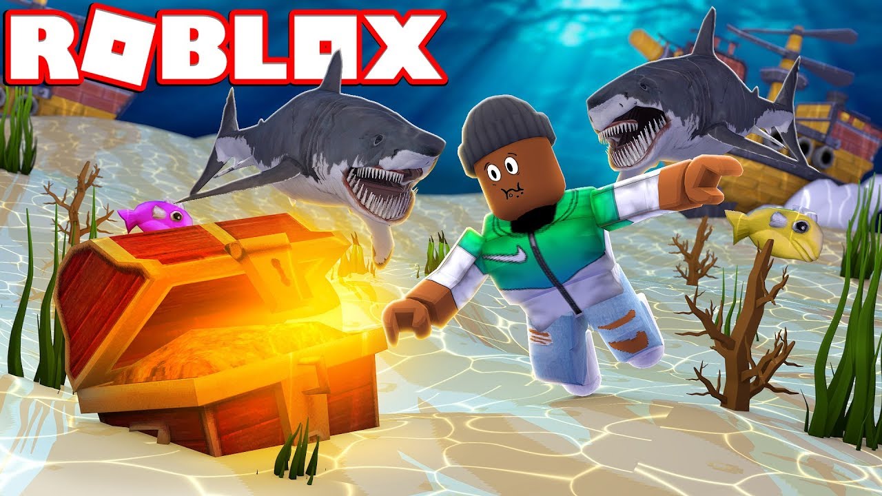 Diving 1000 feet underwater in Roblox