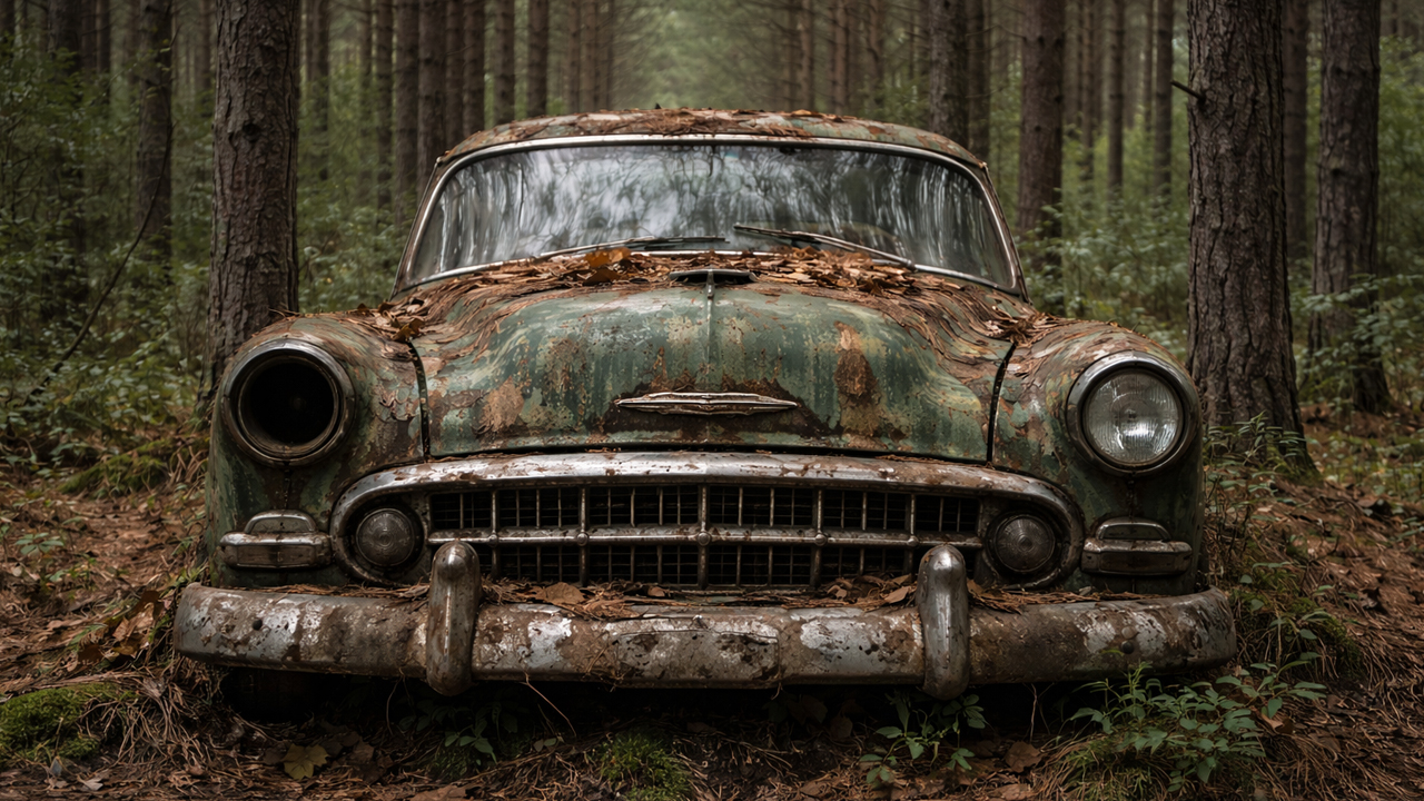 Nature is reclaiming these incredible forgotten cars