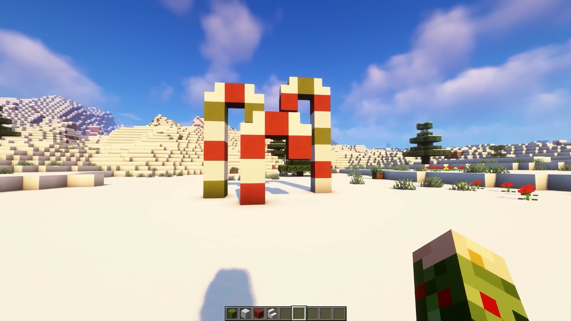 Winter decoration ideas for Minecraft builds