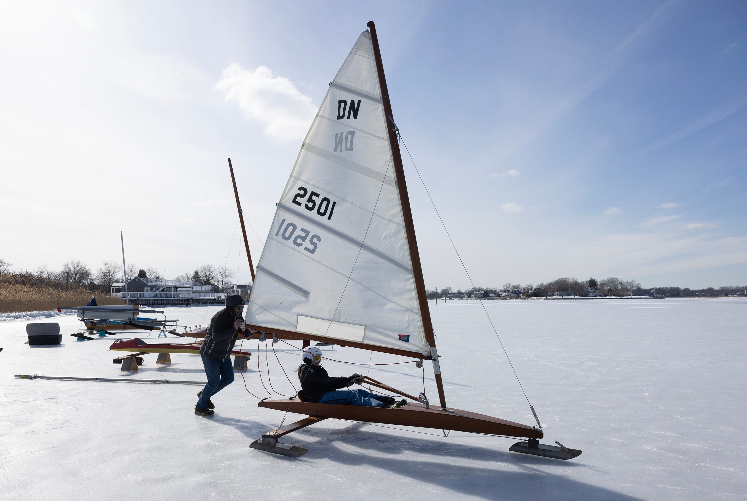 Freezing temperatures bring ice boating back to Jersey Shore rivers