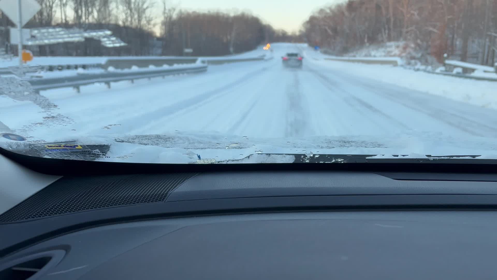Road conditions on Business 85 in Guilford County