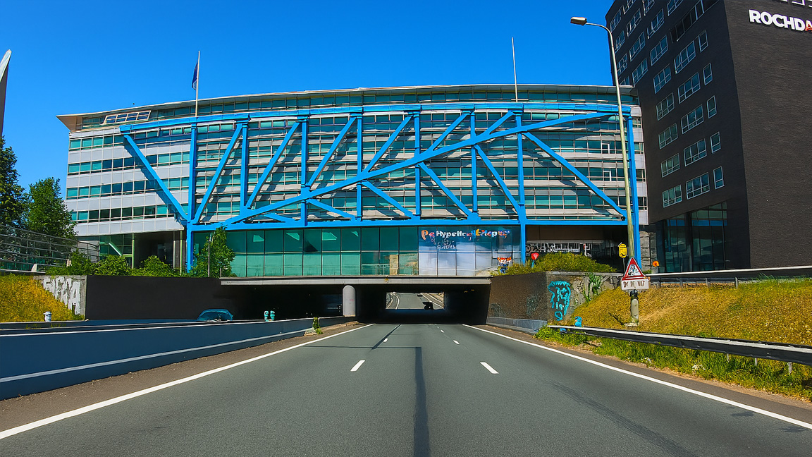 Driving along Amsterdam’s A10 ring road