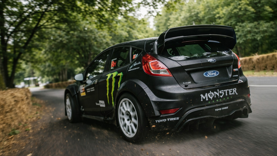 Driving Ken Block’s Gymkhana car at Goodwood