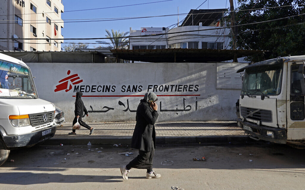Doctors Without Borders will be banned from Gaza within month for not ...
