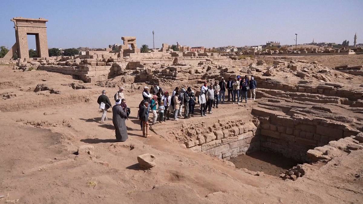 Descoberto novo lago sagrado no complexo arqueológico de Karnak em ...