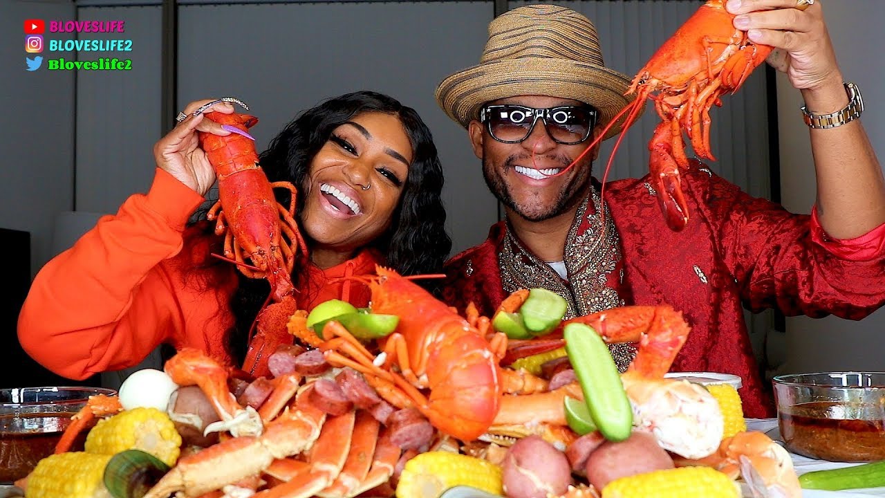Seafood boil with Law Roach from America’s Next Top Model