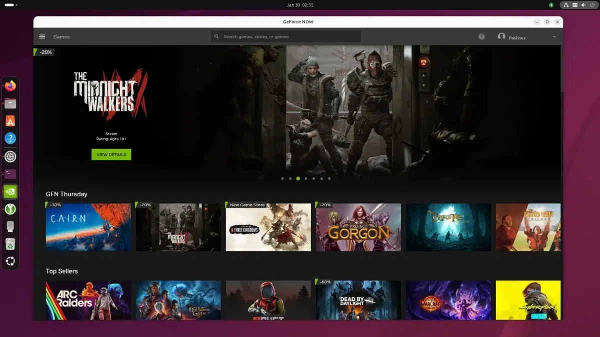 GeForce Now da el salto a Linux con app nativa en beta