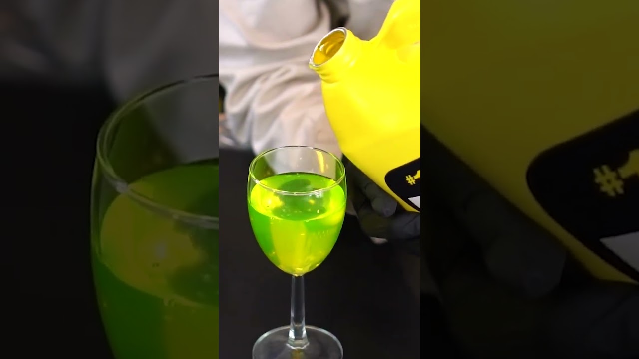 Liquid nitrogen reacts dramatically with anti-freeze liquid