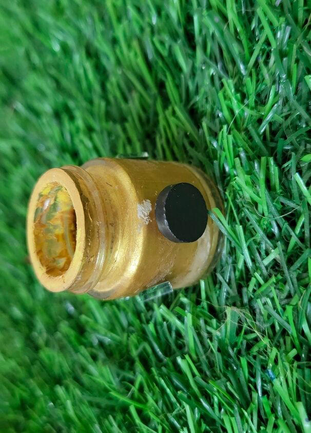 DIY paint bottle fridge magnet