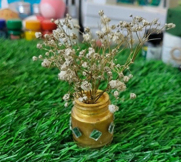 DIY paint bottle fridge magnet