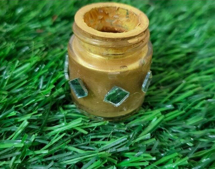 DIY paint bottle fridge magnet